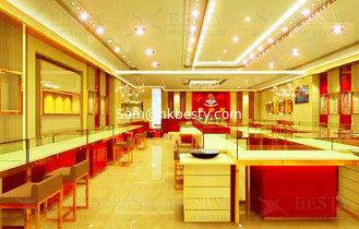 Customized Gold Jewelry Shop Designing