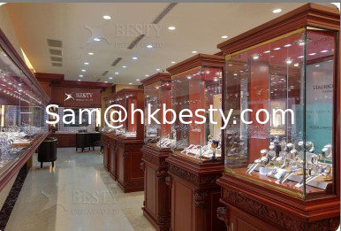 famous watch store designing and counters production