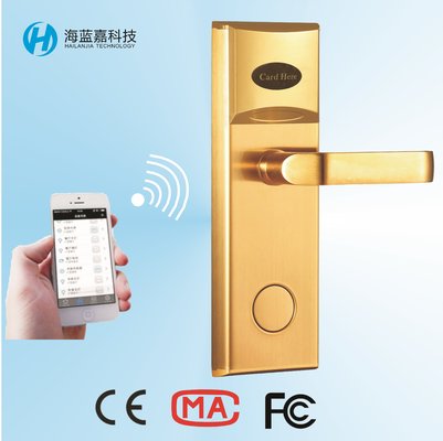 Battery operated different types Stainless Steel golden keyless door locks smartphone