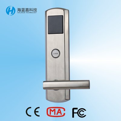 285*74mm  304 all stainless steel high security hotel swipe card lock systems