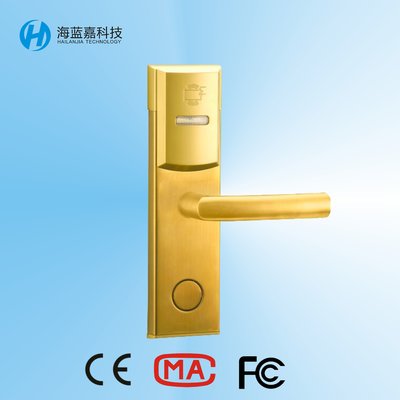 Free software stainless steel golden rfid hotel key cards for lock