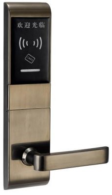 Newly design golden zinc alloy  rfid hotels rfid key card system lock