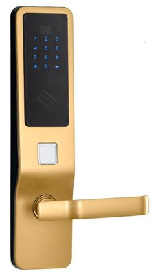 Golden zinc alloy hotel doors manufacturer with hotel card keys