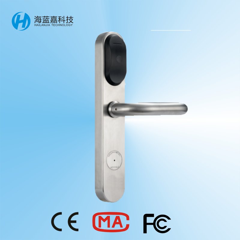 Cheap Price 304 Stainless Steel material European standard lock body hotel key card lock system for wholesales