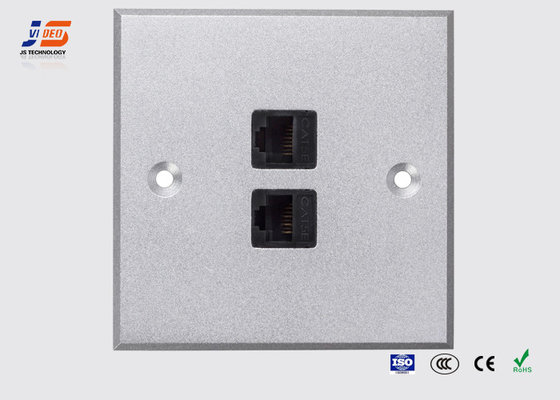 Audio Video Wall Plate  RJ45 / RJ11 Network Wall Mounted Socket