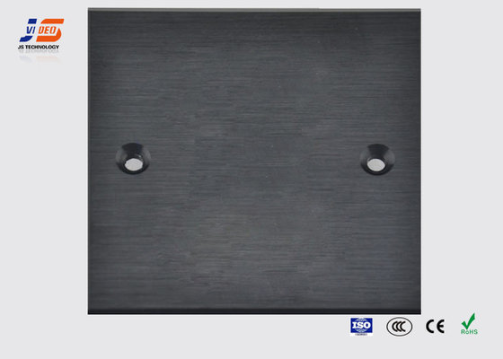 Blank Face AV Wall Plates in 86 * 86mm With Brushed / Sand Blast