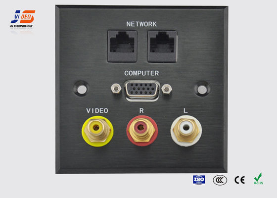 Sand Blast Aluminum Multi Media Wall Plate