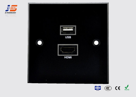86 X 86Mm Panel Flush Mount Multimedia Socket Outlet For Office