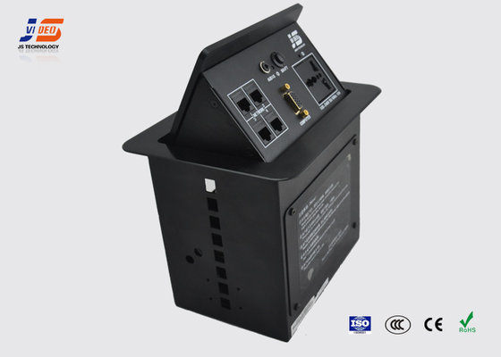 POP Up Socket Box / Conference Table Connectivity Box 3.5mm Audio Outlet