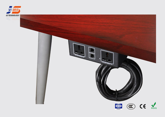 Power Plug Socket Multimedia Connection Box With RJ11 Network USB Video