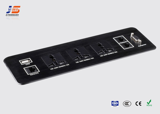 USA UK EU Plug Electricity Multimedia Socket With USB RJ45 RJ11 VGA