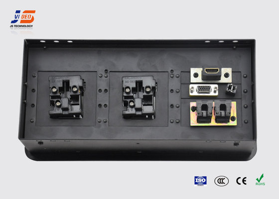 Desktop Power Outlet Cable Connection Box With 3.5mm Stereo Jack Plug