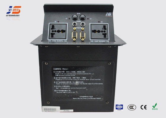 Video VGA RJ45 HDMI Tabletop Connection Box Conference Table Desk Socket