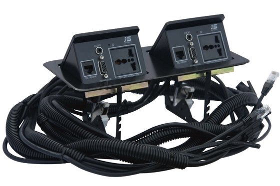 Oxidation / Sandblast Tabletop Interconnect Box , Desktop Outlets