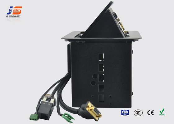 HDMI Socket Desk Pop Up Outlet , Power Extension Socket With VGA XLR
