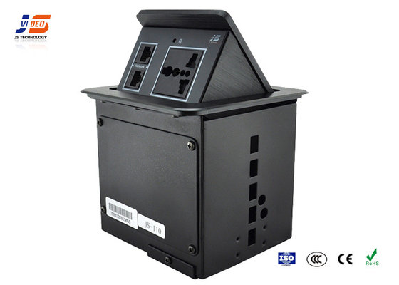 Office Tabletop Interconnect Box With RJ45 Electrical Plug Connector