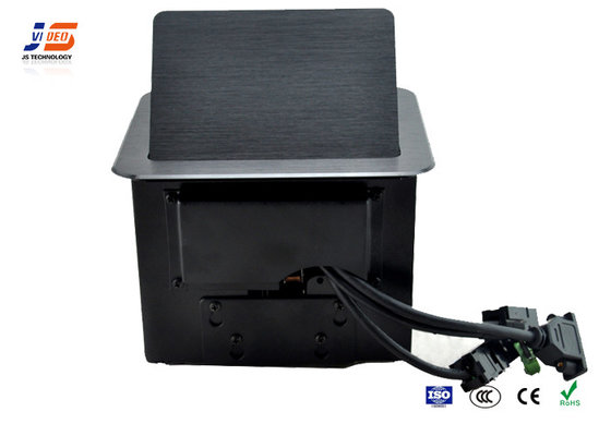 Electrical Popup Conference Table Power Outlet With 157x131 Mm Panel