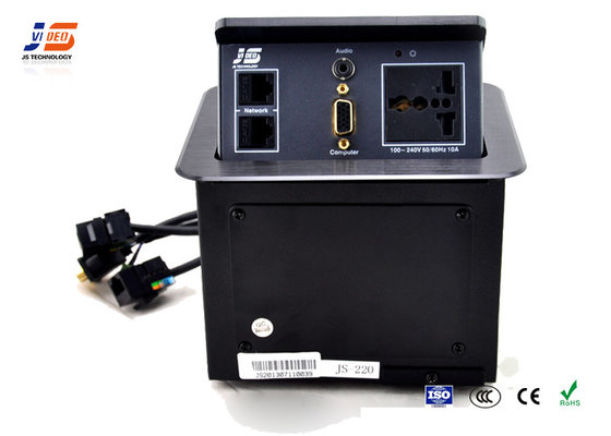 Electrical Popup Conference Table Power Outlet With 157x131 Mm Panel