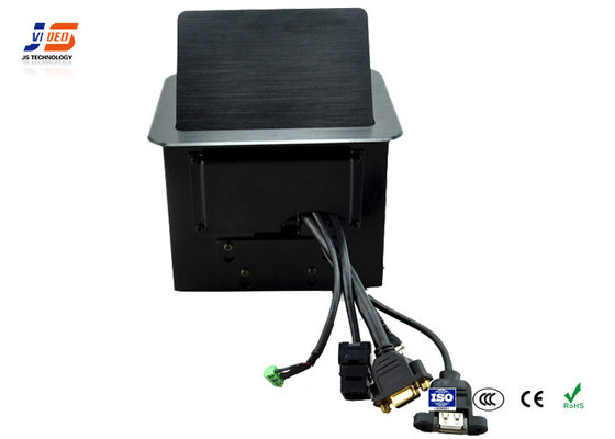 Audio Video Aluminum Tabletop Interconnect Box Desktop Power Socket