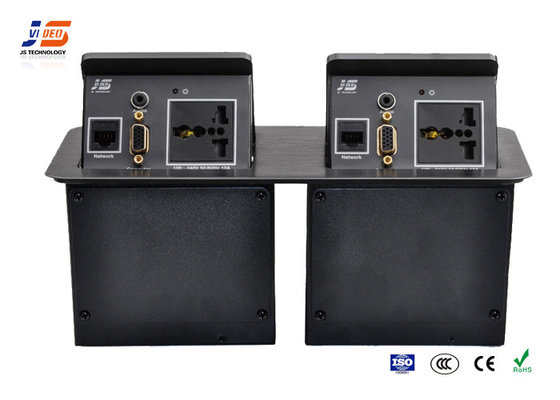 Electric Extension Multimedia Connection Box VGA Audio Socket For Conference Room