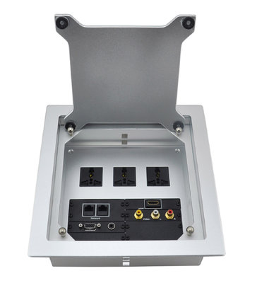 Hidden Tabletop Connection Box , Power Date Oulets For Office Table