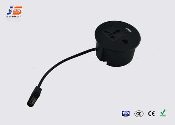 Desktop Data Power Outlet Grommet ，Flush Mounted Network Tabletop Socket