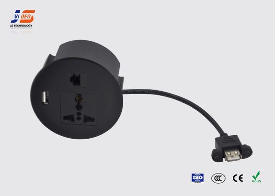 Desktop Data Power Outlet Grommet ，Flush Mounted Network Tabletop Socket