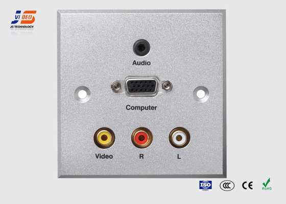VGA Multi Media Wall Plate Gold-plated RCA Video And Audio Connections