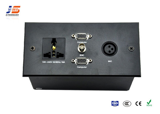 Aluminum Wall Plate RJ45 Table Top Box Conference Room Hotel Multimedia Socket