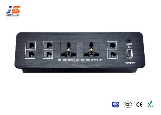 Tabletop Conference Table Power Outlet USB Charge Socket VGA Faceplate