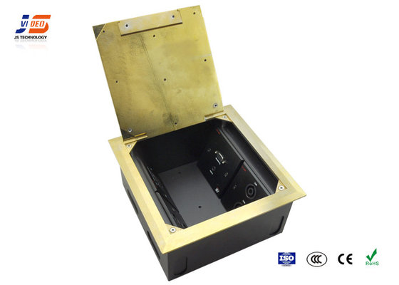Electrical Recessed Floor Box Conference socket , Electrical Outlets Floor Box