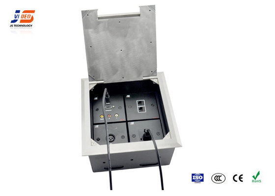 Plug And Socket Recessed Floor Box Cable Management Power Outlet