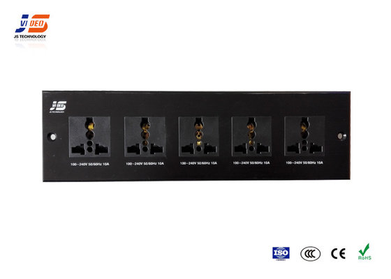 Aluminum Conference Table Connection Box AV Desktop Socket with USB VGA