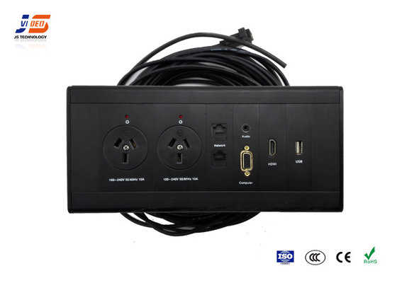 HDMI Multimedia Connection Box Electric Tabletop Plug and Socket with Usb Rj45