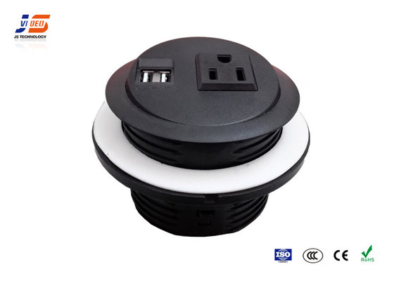 Smart Elegant Power Grommets Tabletop Connection Box Desk Plug Round