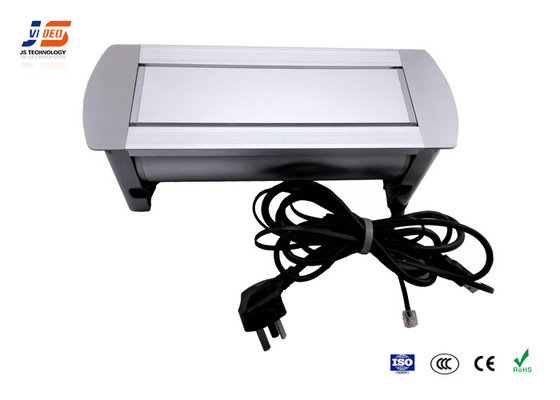 Aluminum Desk Cable Outlet Table Outlet With USB VGA AC Power