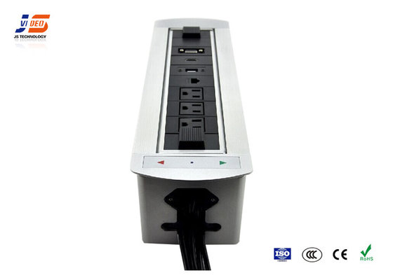Multimedia Conference Electric Flip Socket , Australian Power Usb Plug Socket