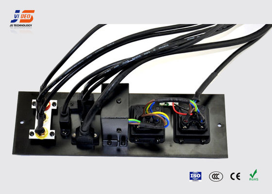 Black / Silver Customized Conference Table Cable Box For Hotel