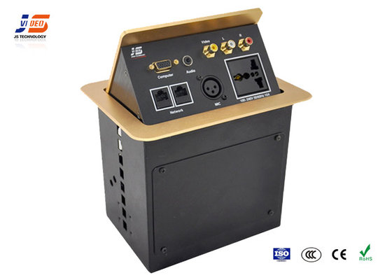 RJ45 , VGA Multifunctional Tabletop Interconnect Box For Conference Table