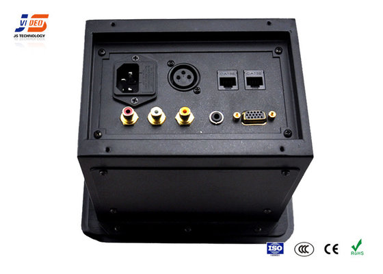 RJ45 , VGA Multifunctional Tabletop Interconnect Box For Conference Table