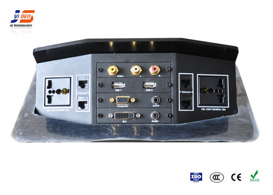 Aluminum Conference Desktop Multifunction Electrical Power Socket Box