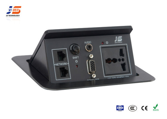 Universal Tabletop Interconnect Box Conference Socket AC Power Video