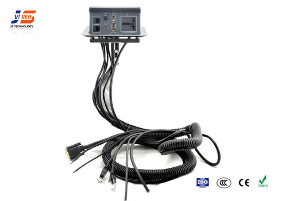 Universal Tabletop Interconnect Box Conference Socket AC Power Video
