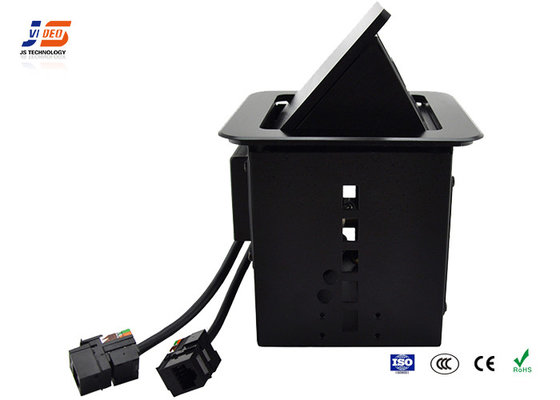 Computer TableTop Interconnect Box With RJ45 ports , Table Connection Box