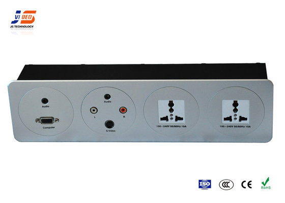 Conference Table Connection Box Edge Mounted With Power And Data