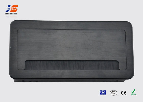 Flip Lid Conference Table Connection Box With Brush , AAP Aluminum Panel