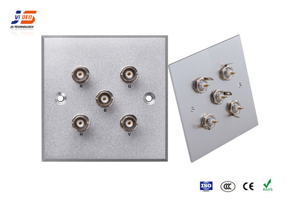 Multi Media Wall Plate , Wall Mounted Socket With BNC Connector