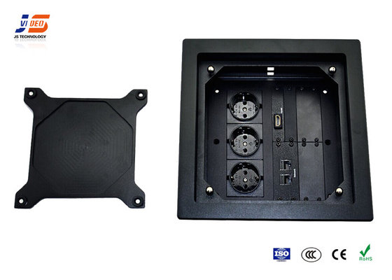 Aluminum Flush Mount Plug Outlet AV Hdmi Rca Vga Connection Socket Box