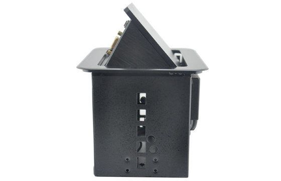 Office Table Socket Tabletop Interconnect Box , HDMI 3.5 MM Audio VGA
