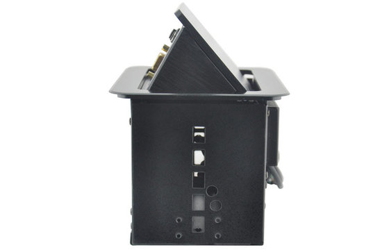 German Plug Tabletop Interconnect Box , Desktop Socket USB VGA RCA Ports